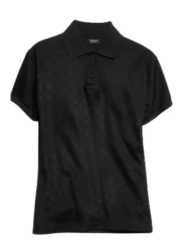 Gucci Technical Jersey Polo Shirt - Black