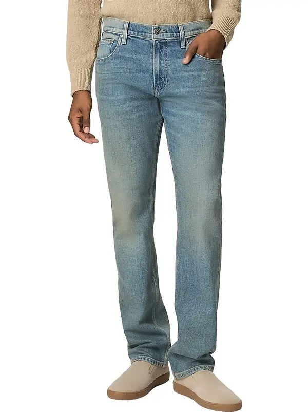Paige Normandie Straight Fit Stretch Cotton Jeans - Gable