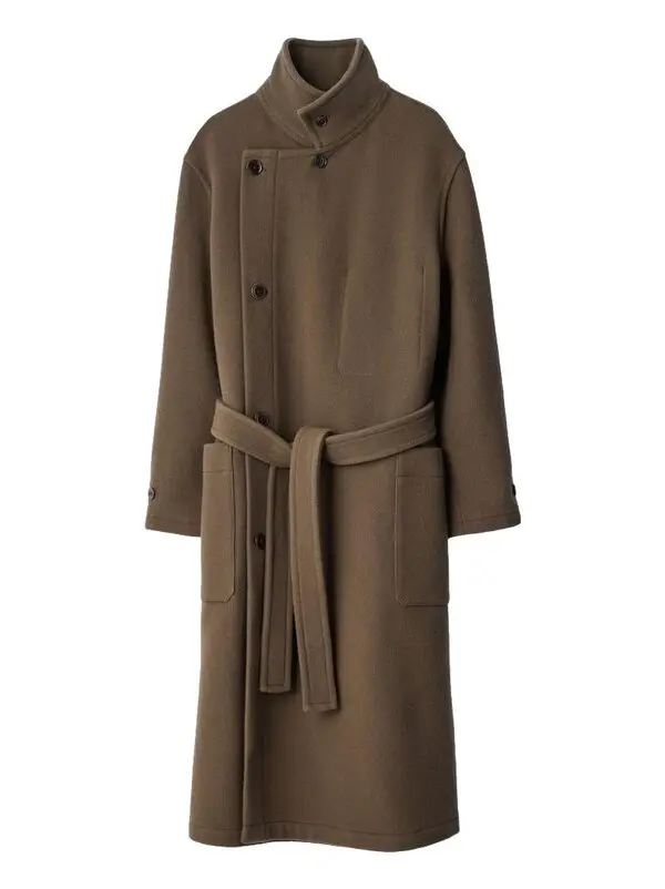 LEMAIRE Wool Wrap Coat - Green