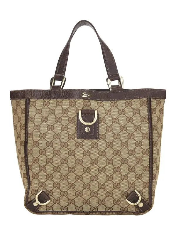 Gucci Original Gg Abbey Tote - Brown