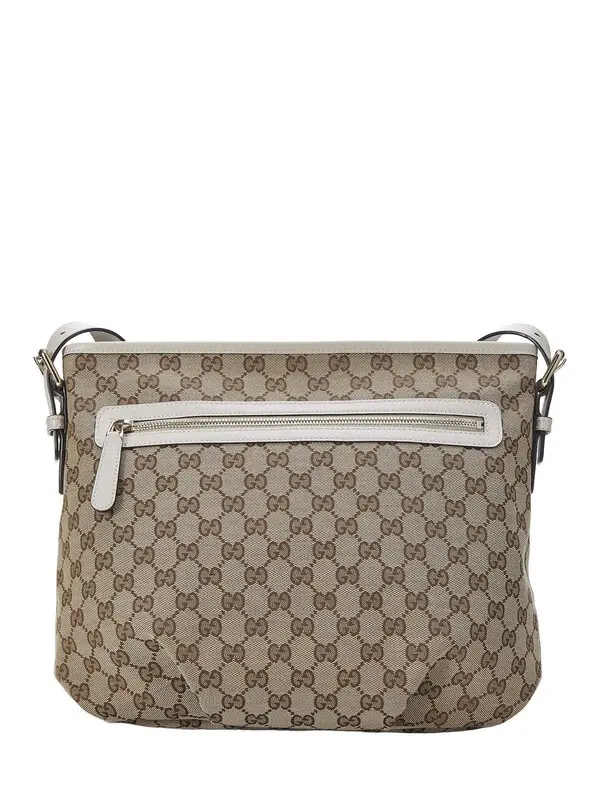 Gucci Original Gg Zip Pocket Crossbody - Beige