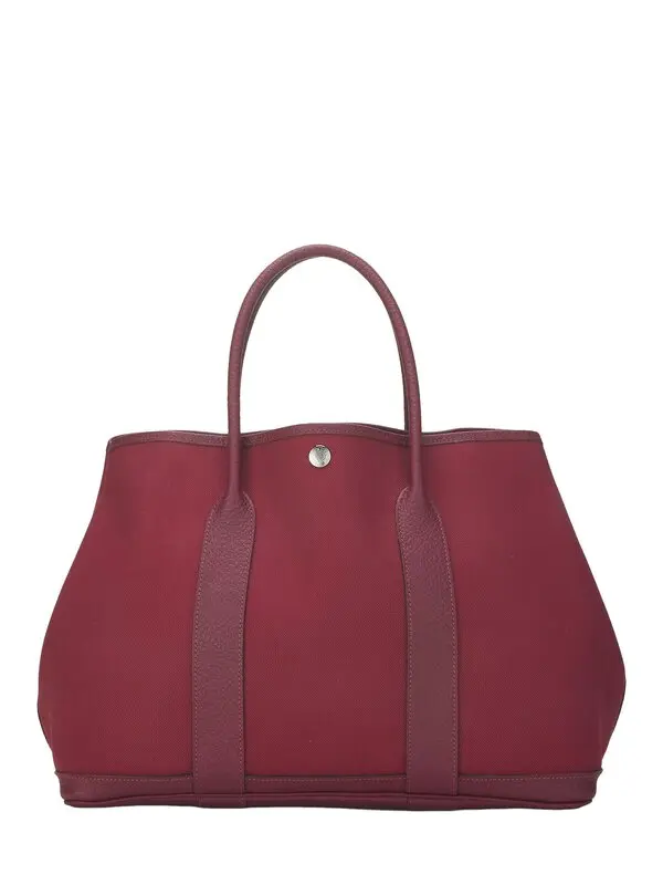 Hermès Garden Party 36 Toile Bag - Red
