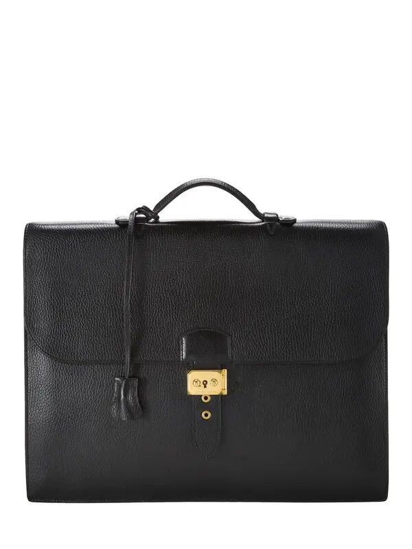 Hermès Ardennes Sac A Dépêches 38 Briefcase - Black