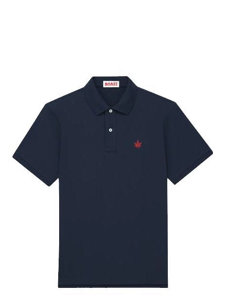 Boast 1983 Classic Pique Polo - Navy Red