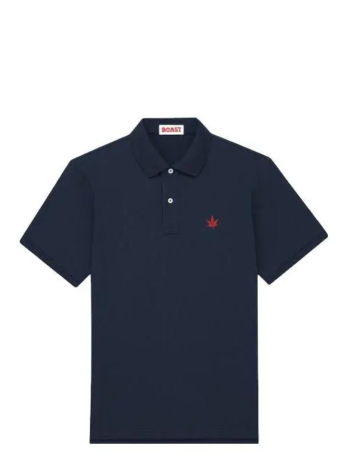 Boast 1983 Classic Pique Polo - Navy Red