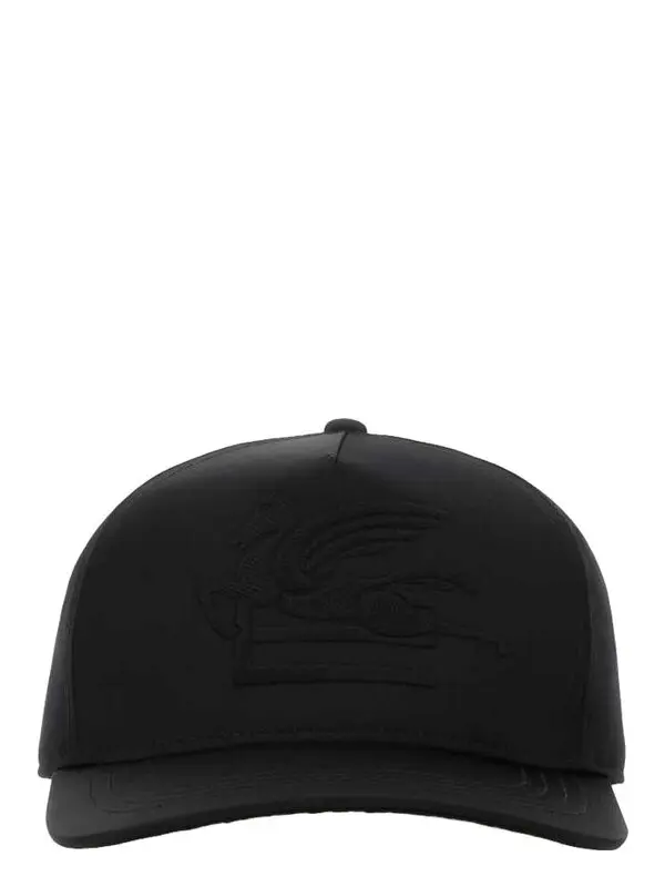Etro Satin Baseball Cap - Black