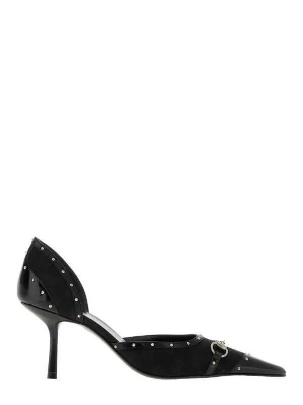 Gucci Gg Fabric Savoy Pumps - Black