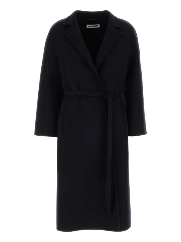 JIL SANDER Wool Coat - Blue