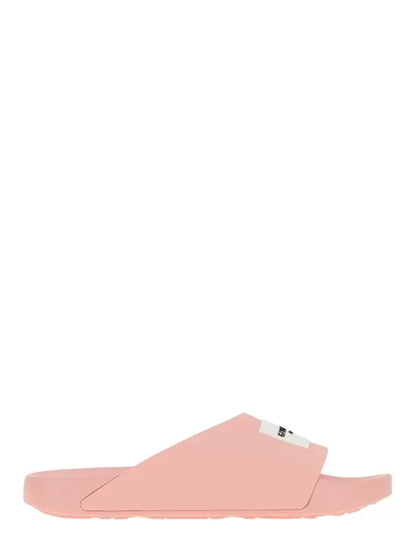 Givenchy Rubber Label Slides - Pink