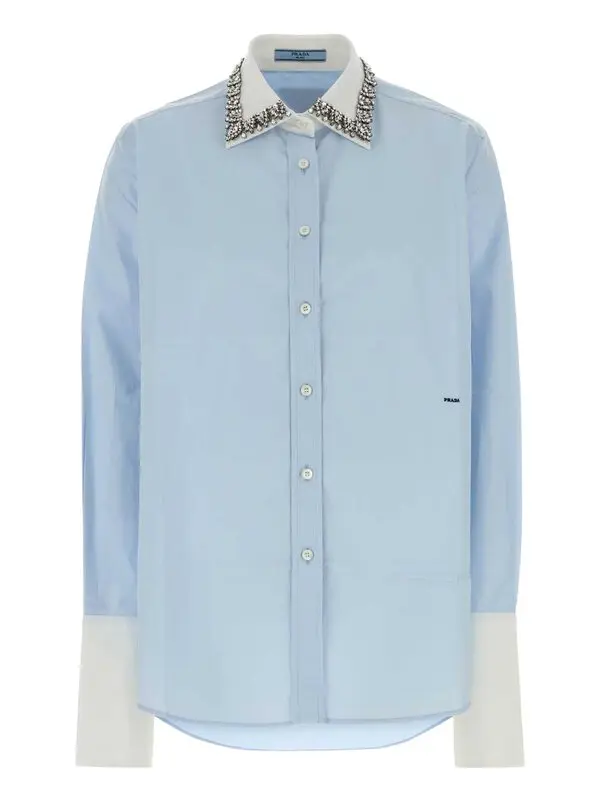 Prada Light Poplin Shirt - Blue