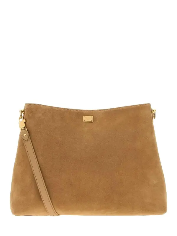 Dolce & Gabbana Suede Shopping Bag - Brown