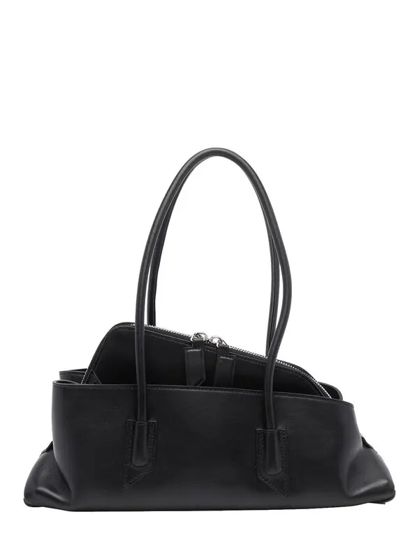 Attico Small La Passeggiata Shoulder Bag - Black