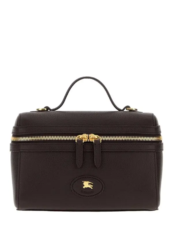 Burberry Dark Leather Bloomsbury Handbag - Brown