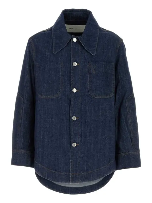 AMI Paris Denim Shirt - Blue