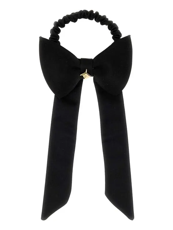 FERRAGAMO Salvatore Satin Scrunchie - Black