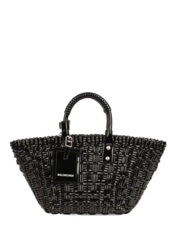Balenciaga Bistro Xs Woven Bag - Black