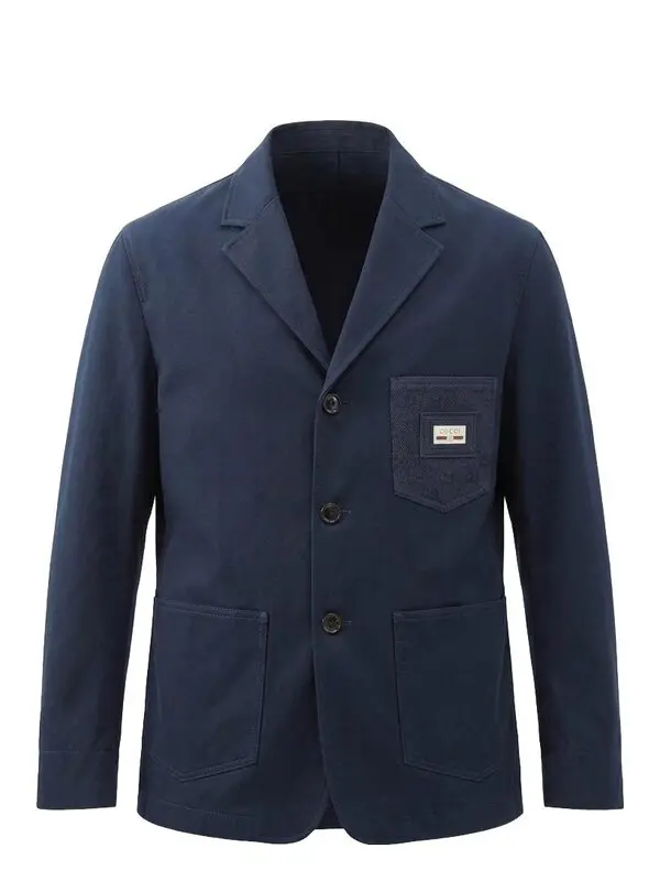 Gucci Single Breasted Jacket - Dark Blue