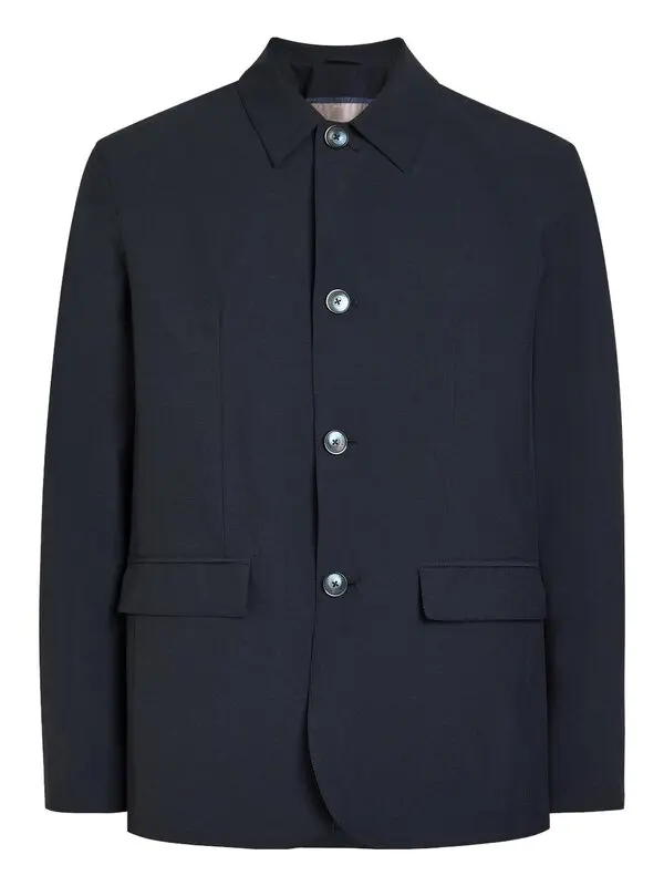 Herno Woven Jacket - Navy