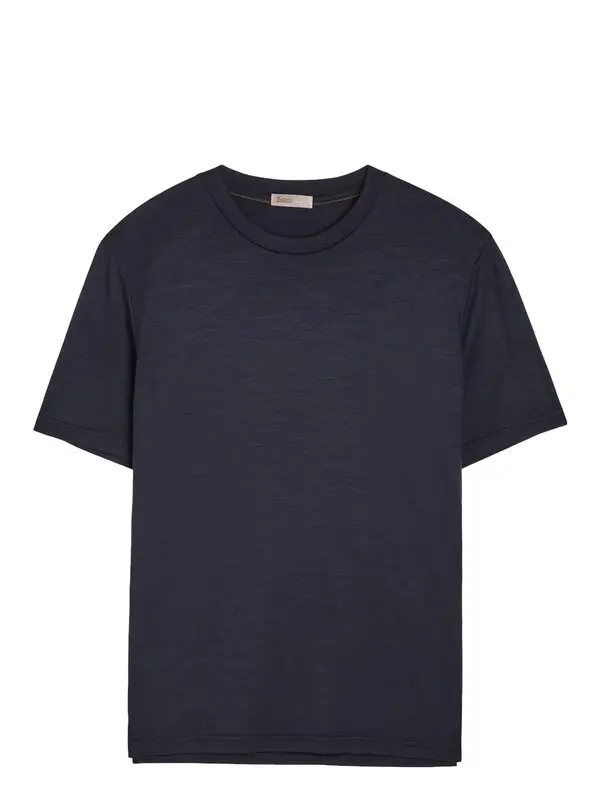 Herno Wool-jersey T-shirt - Navy