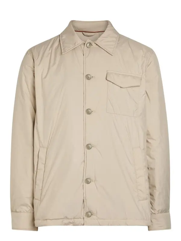 Herno Padded Shell Overshirt - Ecru