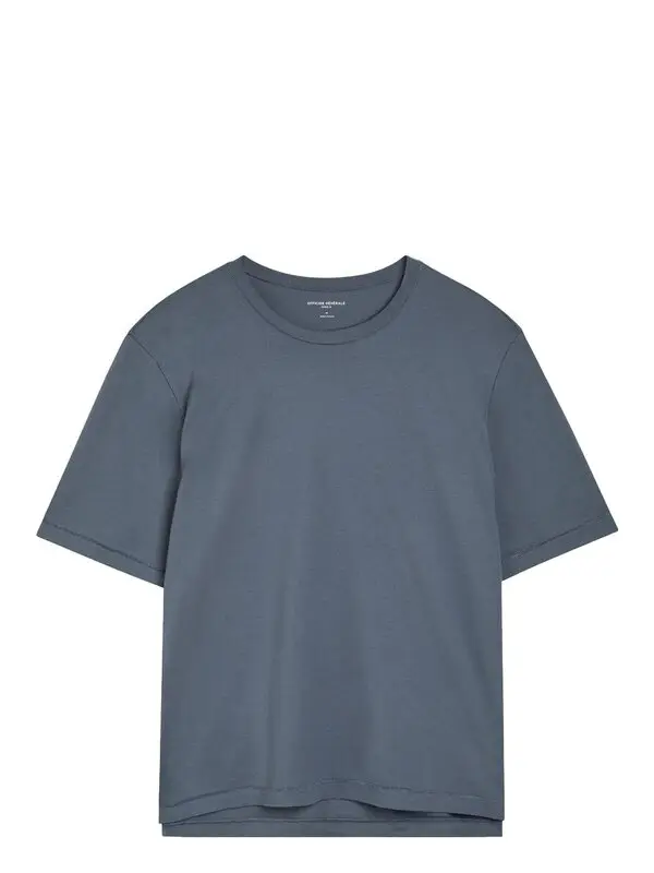 Officine Générale Bara Cotton T-shirt - Blue