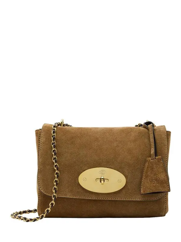 Mulberry Lily Suede Shoulder Bag - Sand