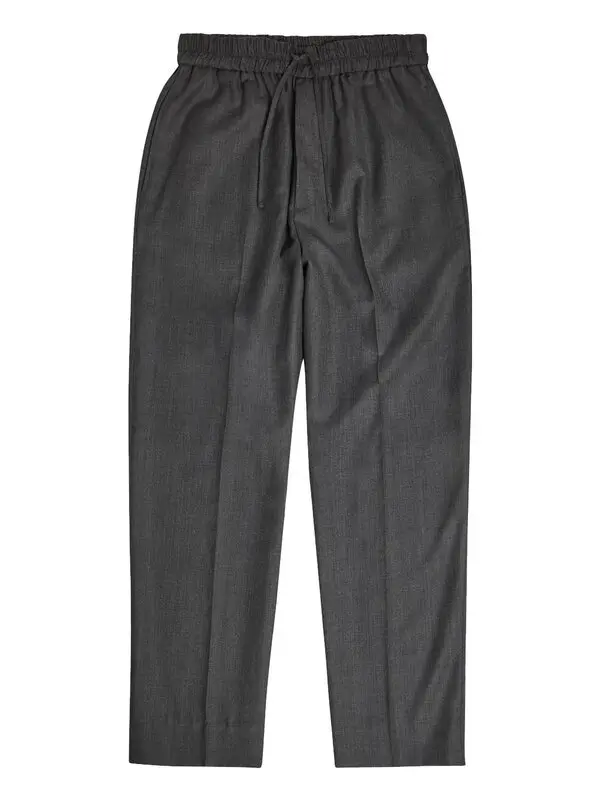Officine Générale Wool And Cashmere-blend Trousers - Grey