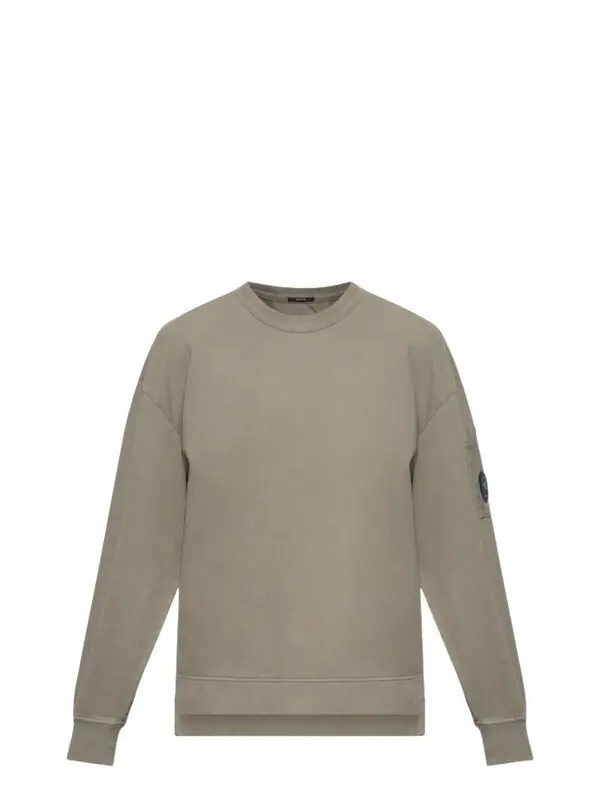 C.P. COMPANY Lens Detail Crew Neck Sweatshirt - Nude