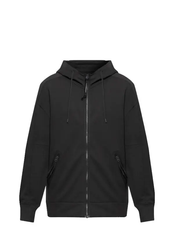 C.P. COMPANY Goggle Zip-up Hoodie - Black