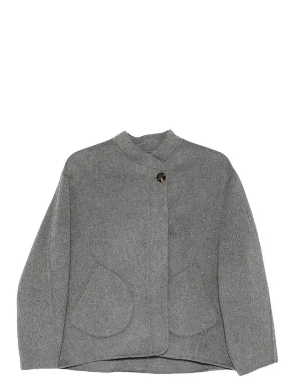 Soeur Single-button Long Sleeve Casual Jacket - Grey