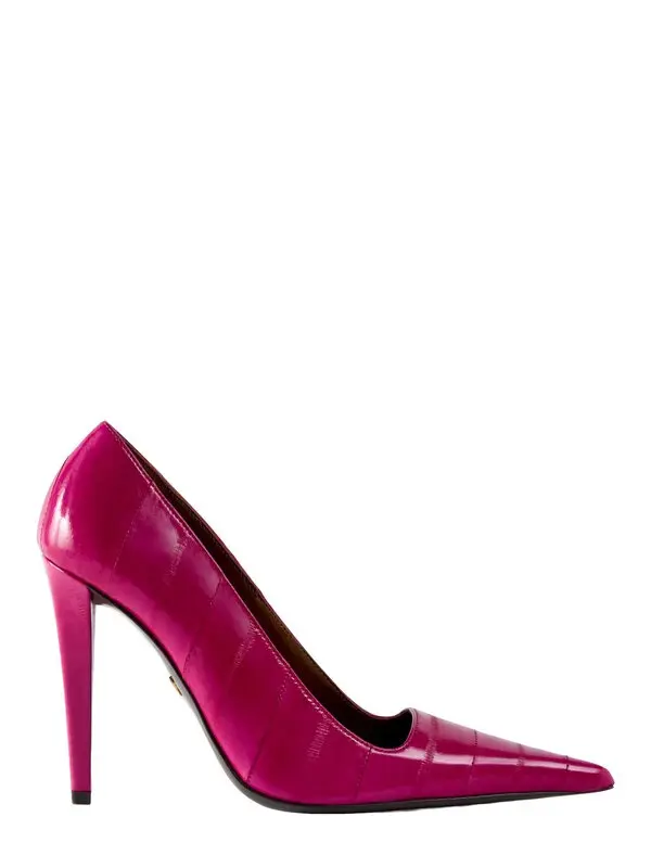 GIUSEPPE ZANOTTI High Desire Pump 105 Eel Leather - Fuxia