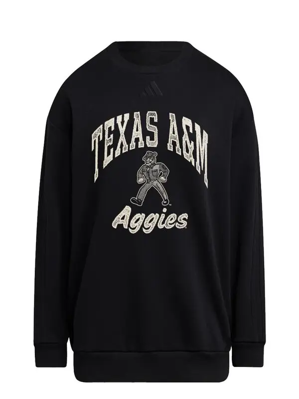 Adidas Texas A&m Aggies Crewneck Sweatshirt - Black / Ncaa-tam-741