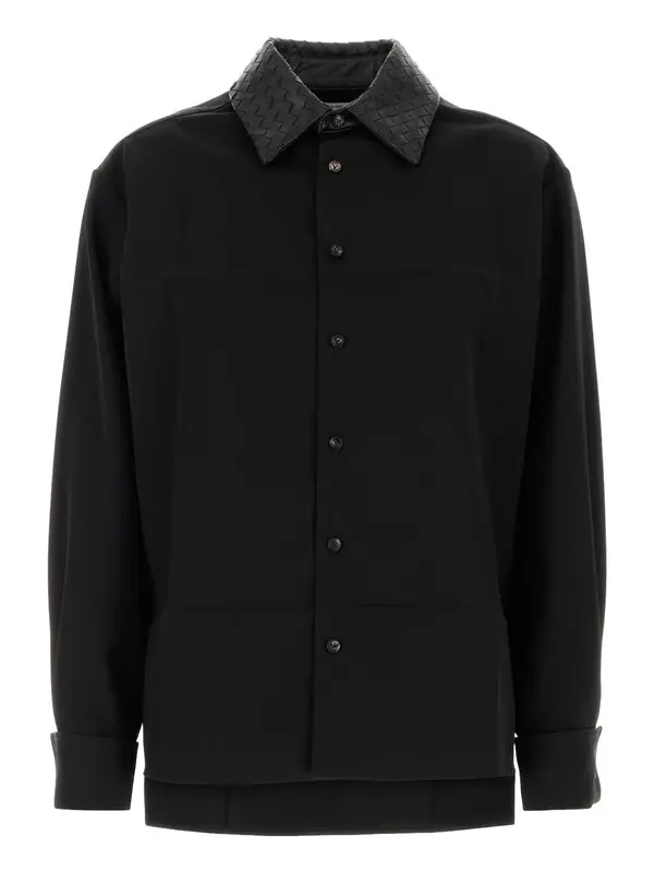 Bottega Veneta Wool Shirt - Black