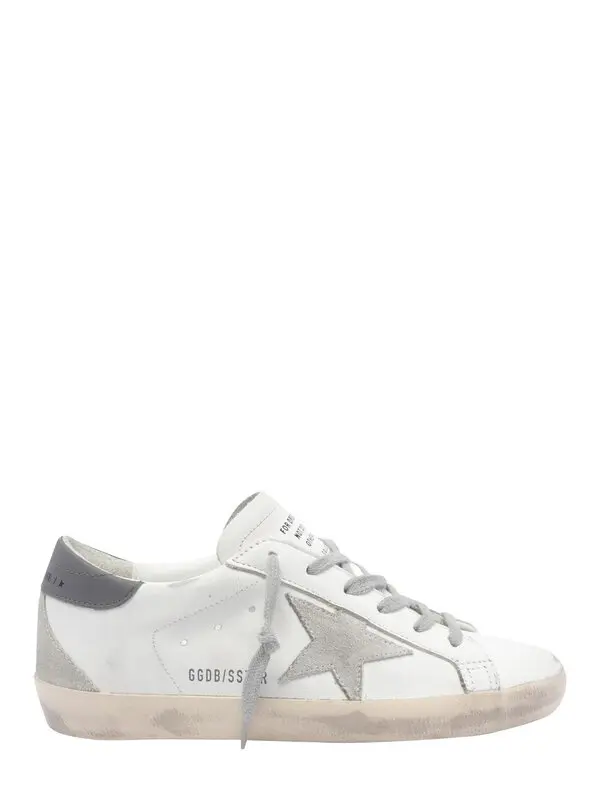 GOLDEN GOOSE Super-star Sneakers With Crystal Embellishment - White