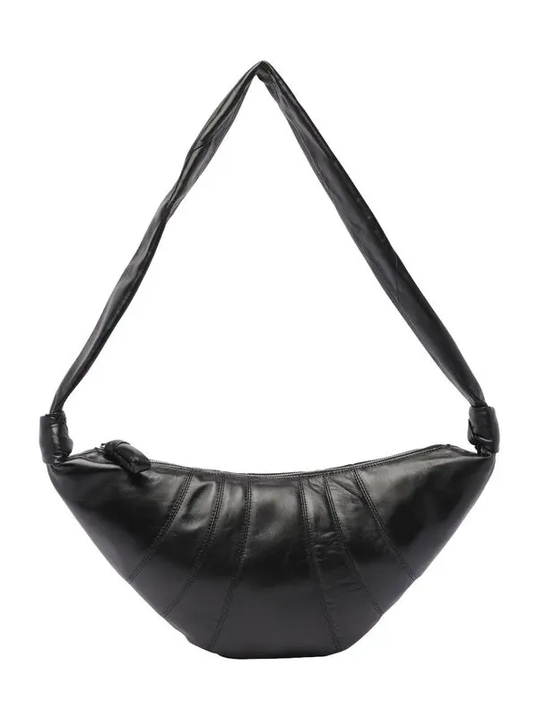 LEMAIRE Medium Croissant Crossbody Bag - Black