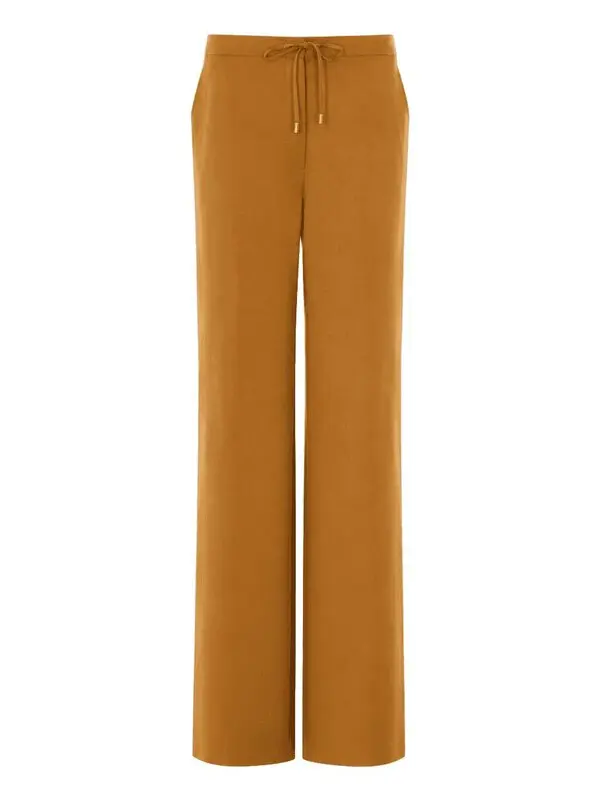 Max Mara Straight-leg Virgin Wool Trousers - Brown