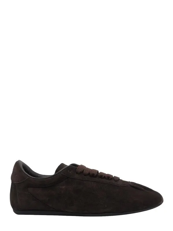 Dolce & Gabbana Suede Lace-up Sneakers - Brown