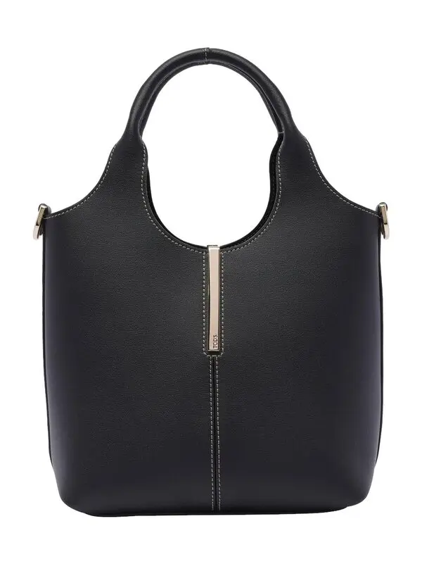 TOD'S Mini Shopping Tote Bag - Black