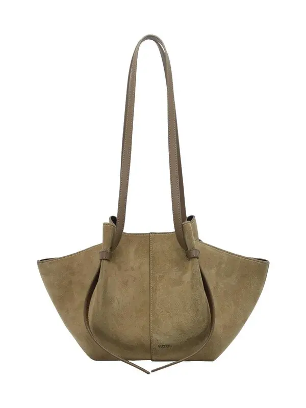 Yuzefi Suede Shoulder Bag - Green