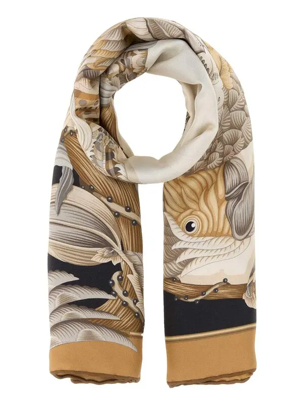 FERRAGAMO Printed Silk Foulard - Multicolor