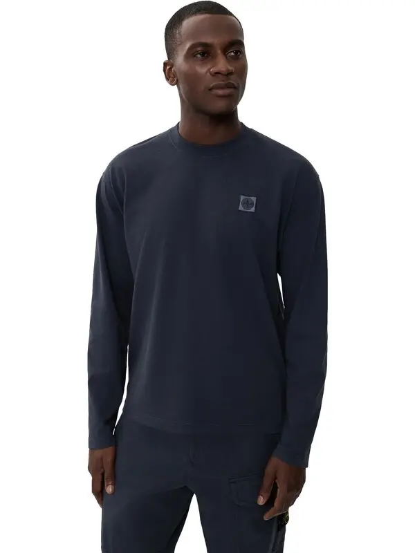 Stone Island Long Sleeve Tee - Blue Navy