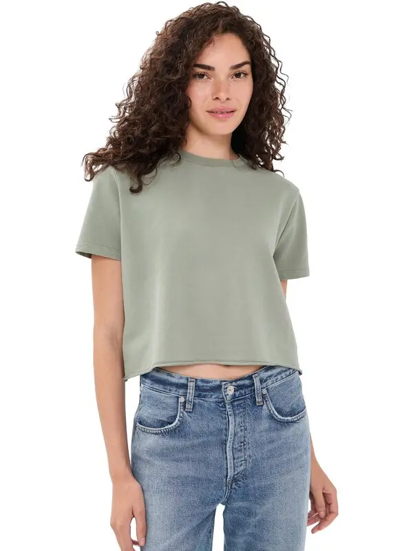 Splendid Palmer Terry Short Sleeve Tee - Eucalyptus