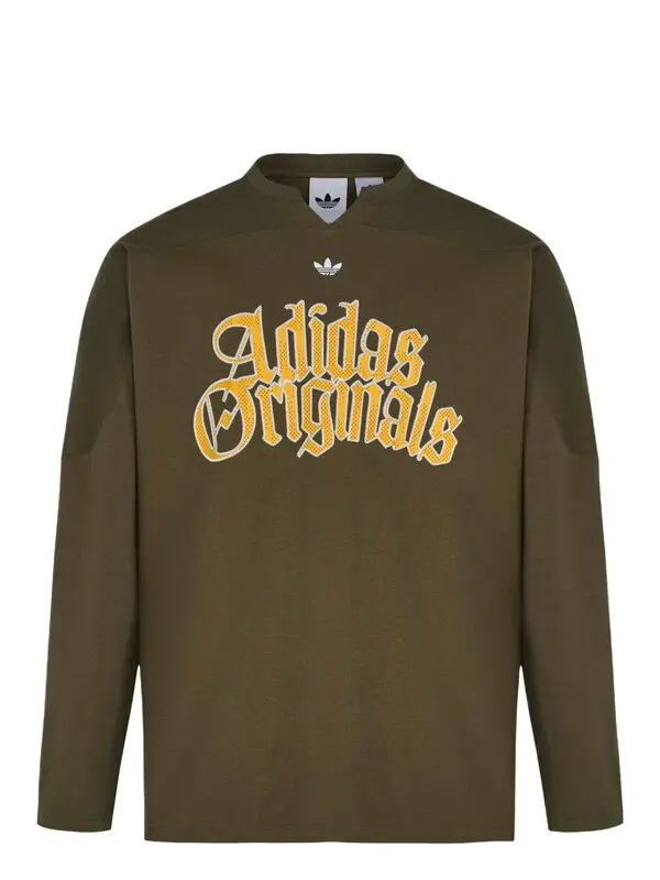 Adidas Og Tee Ls T-shirt Asia Sizing - Olive Strata