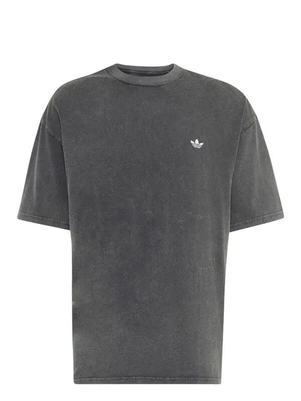 Adidas Trefoil Essentials Washed Loose Dropped T-shirt Asia Sizing - Black