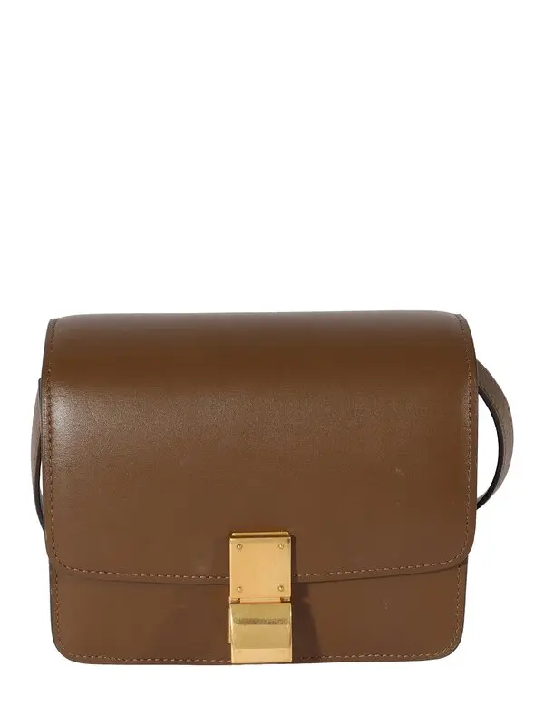 Celine Smooth Leather Box Bag - Brown