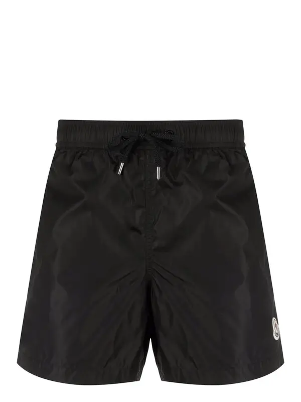 Moncler Logo Swim Shorts - Black
