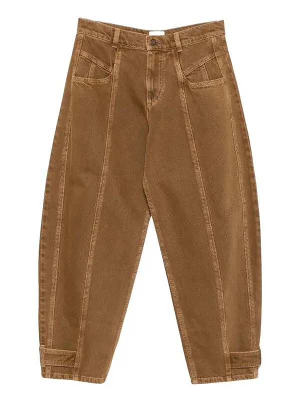 Isabel Marant Étoile Leja Denim Jeans - Brown