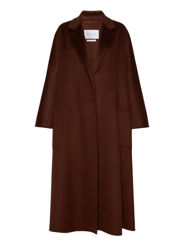 Max Mara Ludmilla Cashmere Wrap Coat - Burgundy