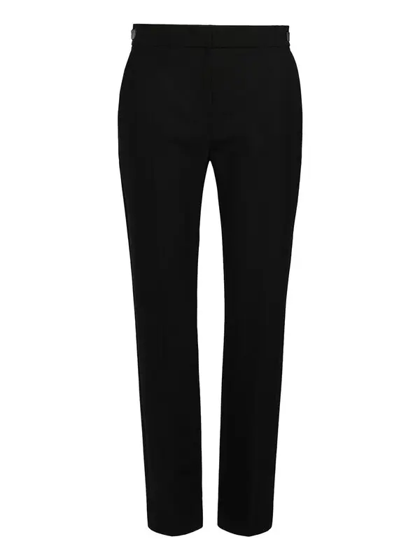 Max Mara Tailored Wool-blend Cropped Trousers - Black