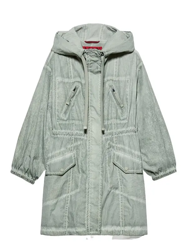 Max & Co. Hooded Padded Coat - Green